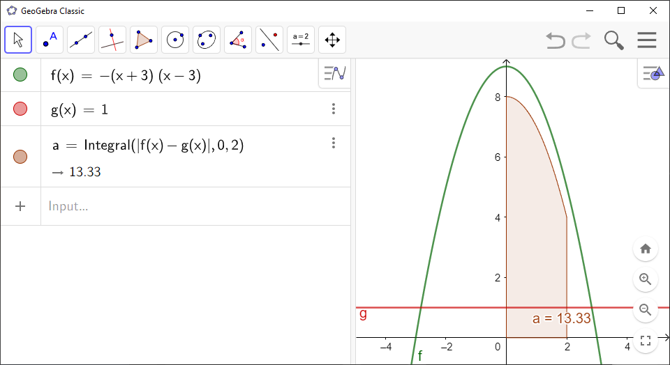 How to Find the Area Between Graphs Using GeoGebra | House of Math