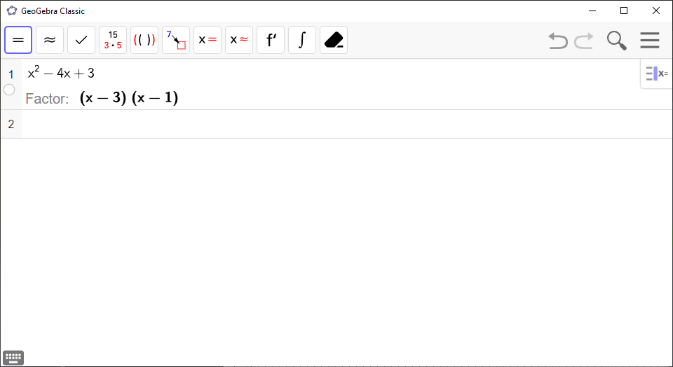How to Use the CAS Calculator in GeoGebra | House of Math