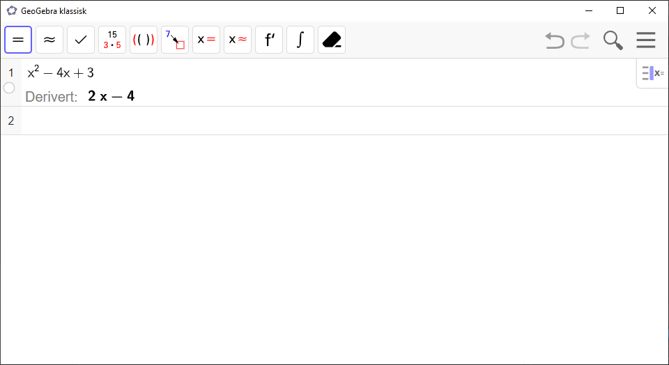 Hvordan derivere i GeoGebra | House of Math