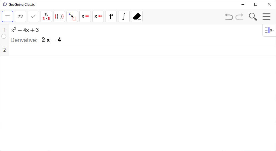 How to Find the Derivative of a Function in GeoGebra | House of Math