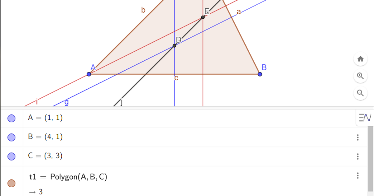 How to Find the Euler Line of a Triangle in GeoGebra