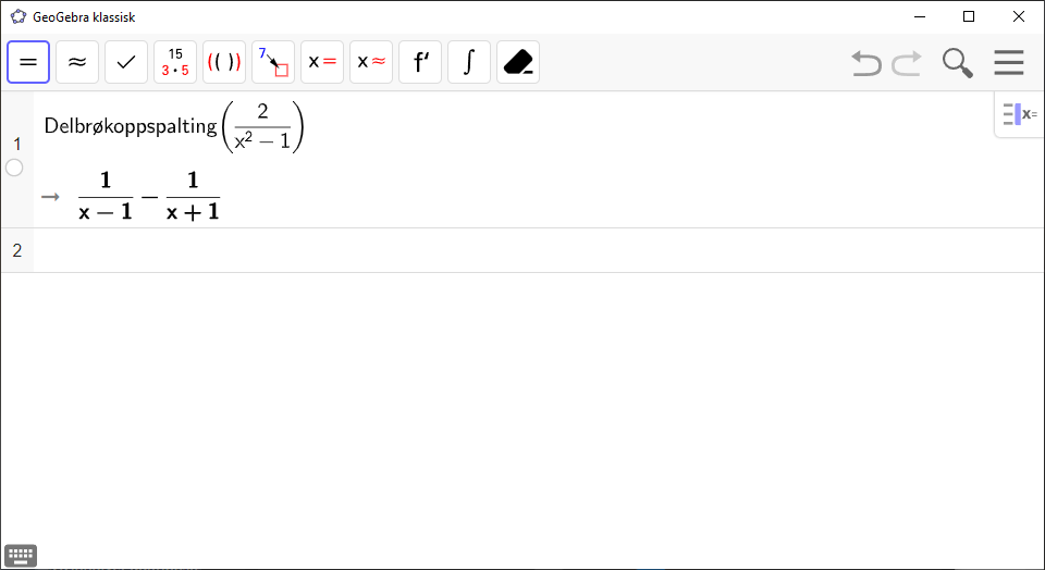 Hvordan regne ut integraler med GeoGebra | House of Math