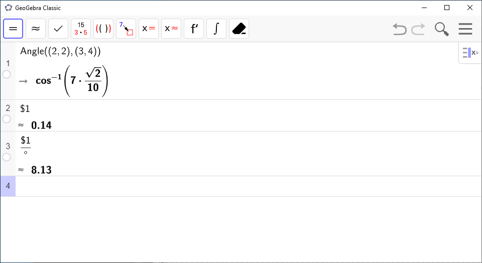 How to Compute Scalar Products of Vectors with GeoGebra | House of Math
