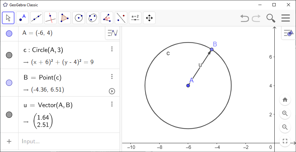 How to Graph a Vector of Given Length in GeoGebra | House of Math