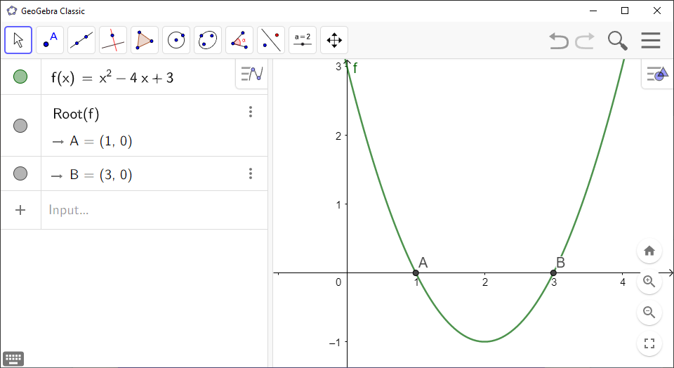 How to Find the Zeros of a Function in GeoGebra | House of Math