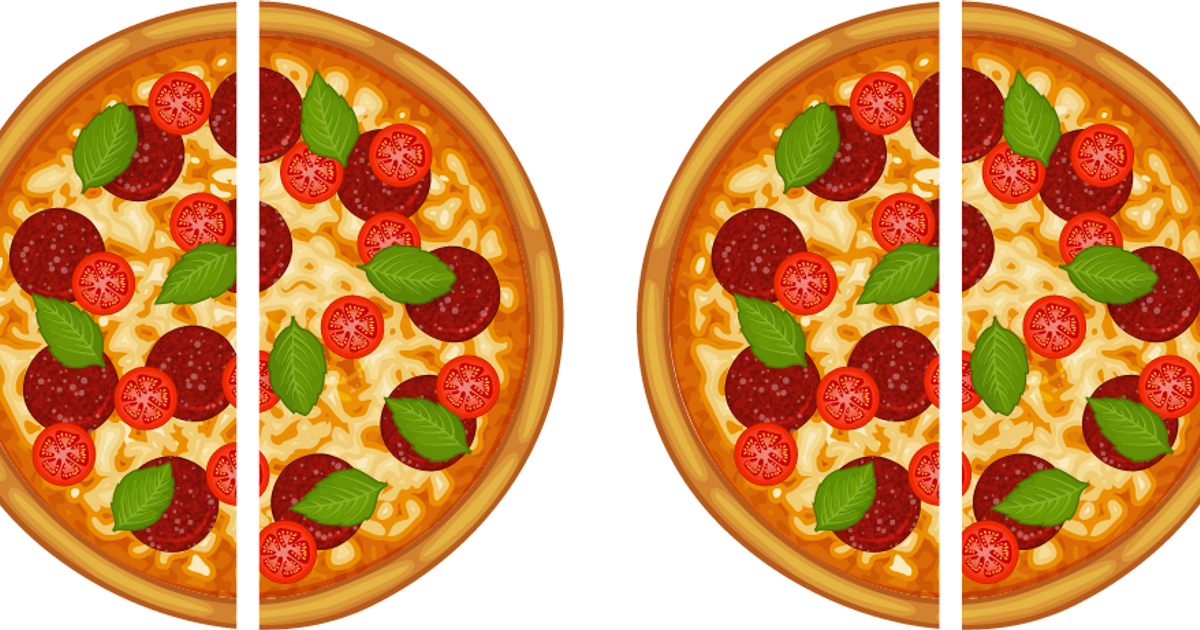Pizza Fractions Clipart