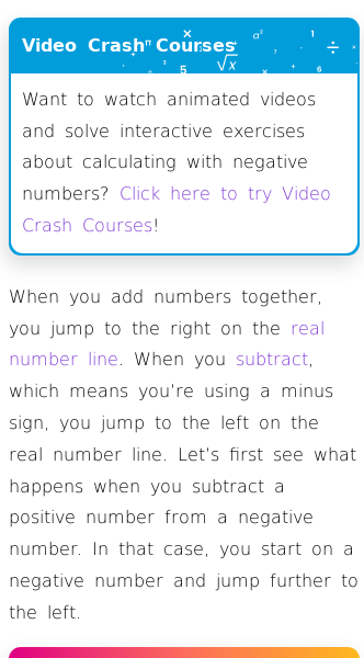 Negative Numbers | Free Math Encyclopedia