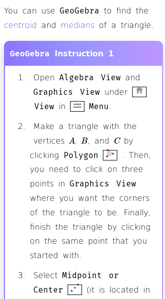 Geometry in GeoGebra | Guide for Commands and Views | House of Math