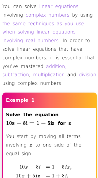 Complex Equations | Free Math Encyclopedia | House of Math
