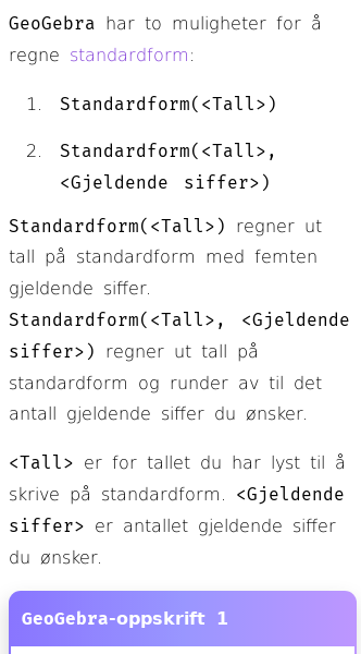 Tall Og Måling I Geogebra Gratis Geogebra Guide House Of Math