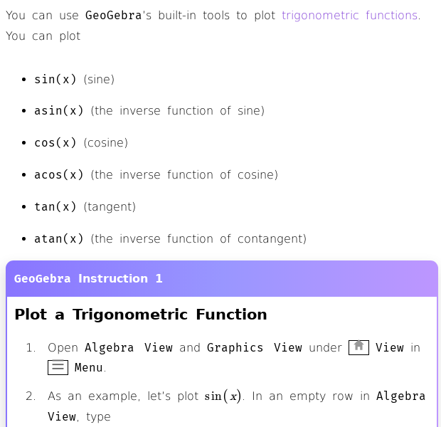 Trigonometric Calculations in GeoGebra | Free Guide | House of Math