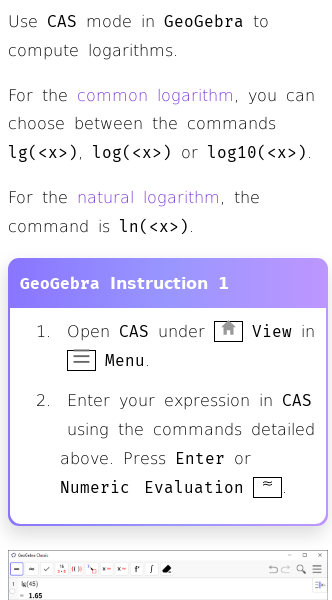 Algebra in GeoGebra | Guide to Symbolic Computations | House of Math