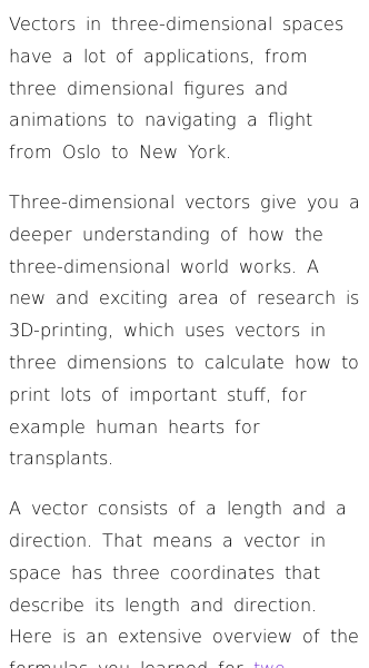 Vectors in Three Dimensions | Free Math Encyclopedia | House of Math