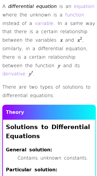 Differential Equations | Free Math Encyclopedia | House of Math