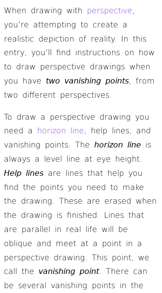 Perspective Drawing | Geometry | Free Math Encyclopedia
