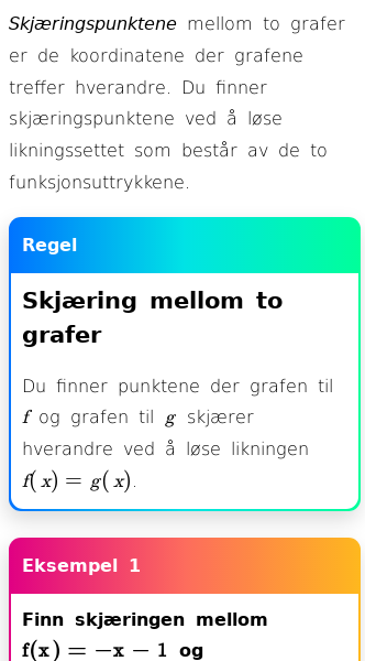 Funksjoner | Gratis oppslagsverk i matte | Lettforståelig