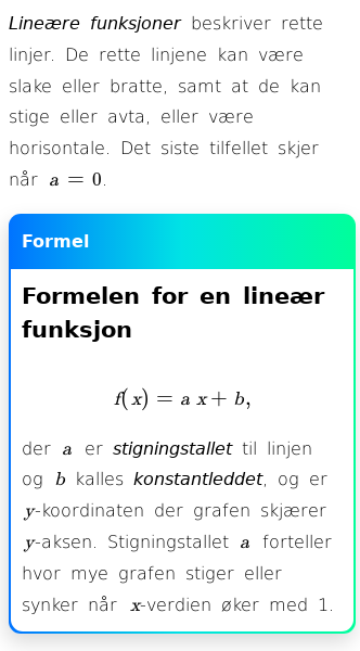 Funksjoner | Gratis oppslagsverk i matte | Lettforståelig | House of Math