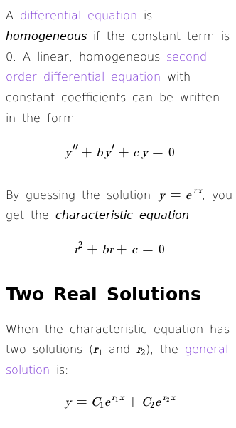 Second Order Differential Equations | Math Encyclopedia