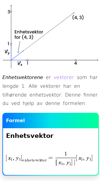 Vektorer | Gratis oppslagsverk i matte | Lettforståelig | House of Math