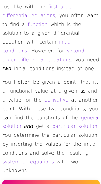 Second Order Differential Equations | Math Encyclopedia | House of Math