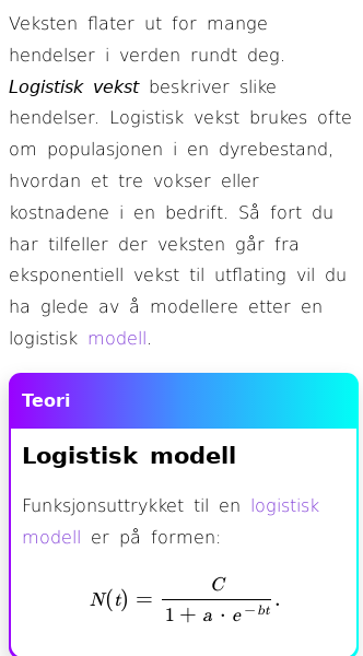 Matematiske modeller | Gratis oppslagsverk i matte