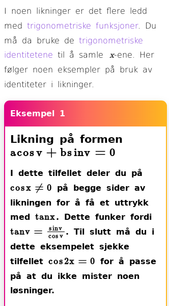 Trigonometri | Gratis oppslagsverk i matte | House of Math