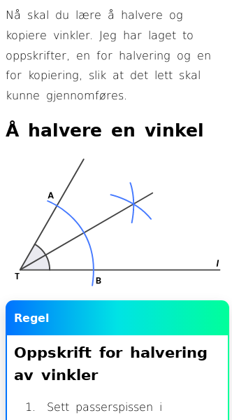 Vinkler | Gratis oppslagsverk i matte | Lettforståelig