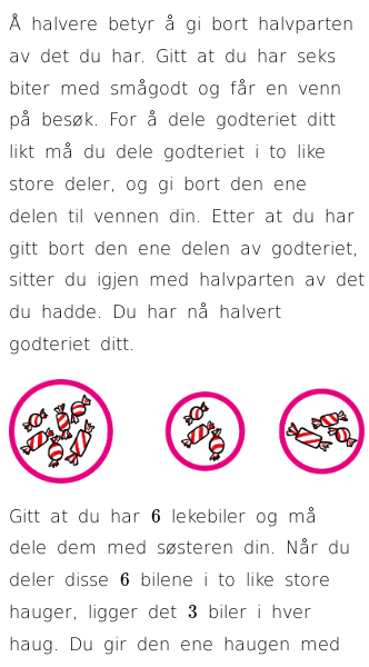 Deling | Gratis oppslagsverk i matte | Lettforståelig