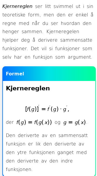 Derivasjon | Gratis oppslagsverk i matte | House of Math