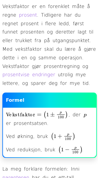 Prosentregning | Gratis oppslagsverk i matte | House of Math